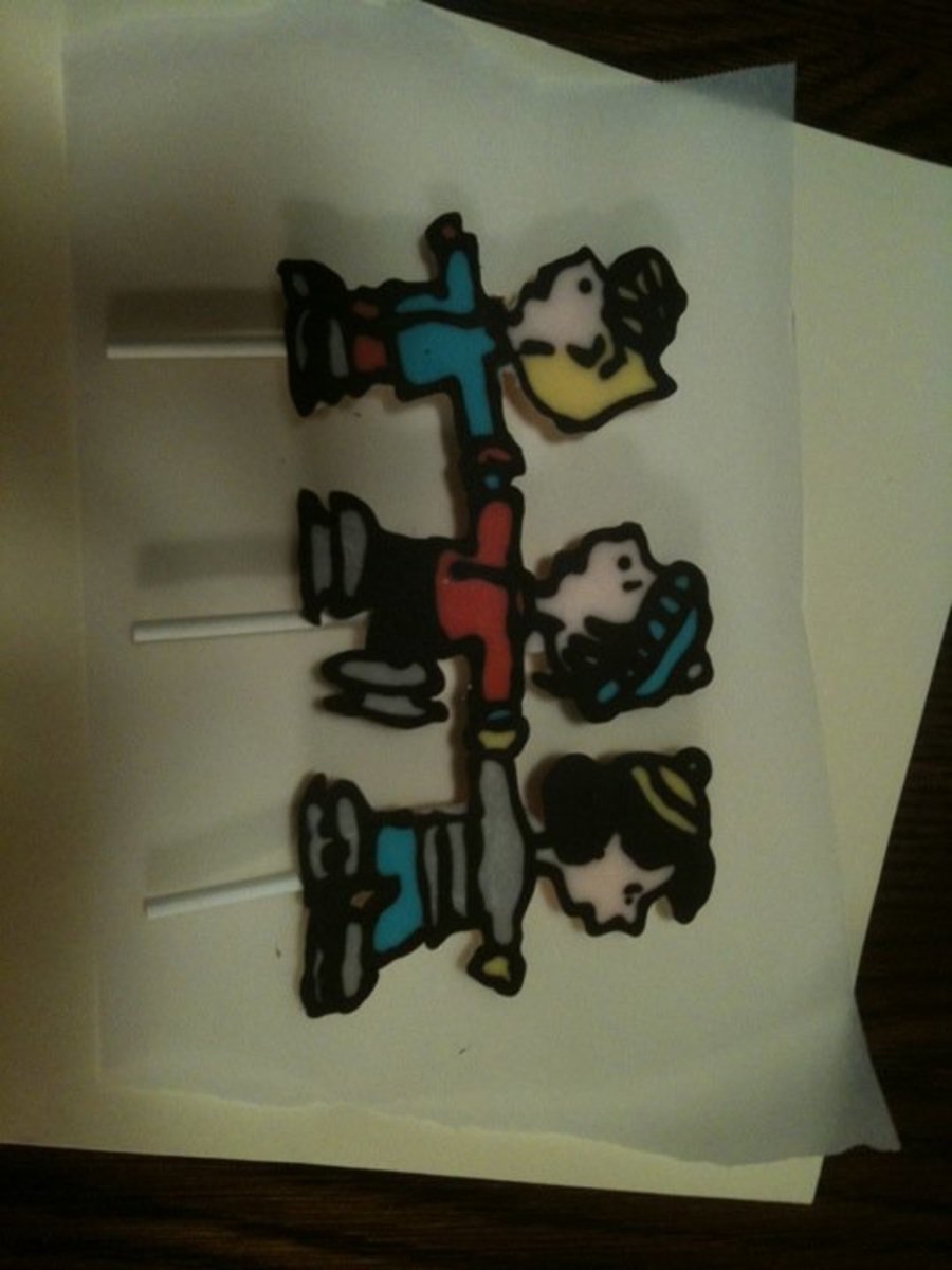Peanuts Gang Ice Skating Snowscape Cake - CakeCentral.com