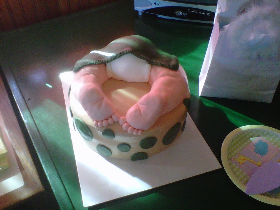 Camo Colors Baby Bottom - CakeCentral.com