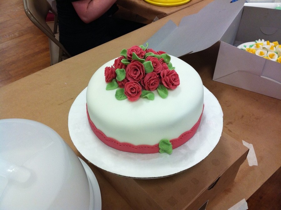 My Final Class Cake For Fondant And Gum Paste Cake - CakeCentral.com