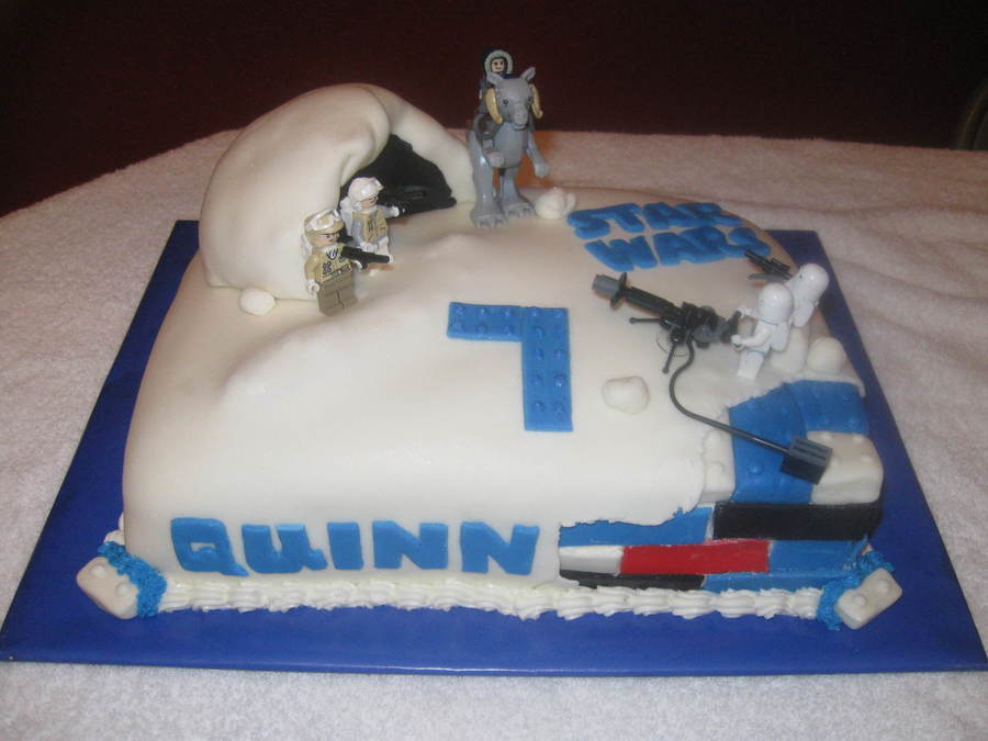 Lego Star Wars Hoth Battle Cake - CakeCentral.com