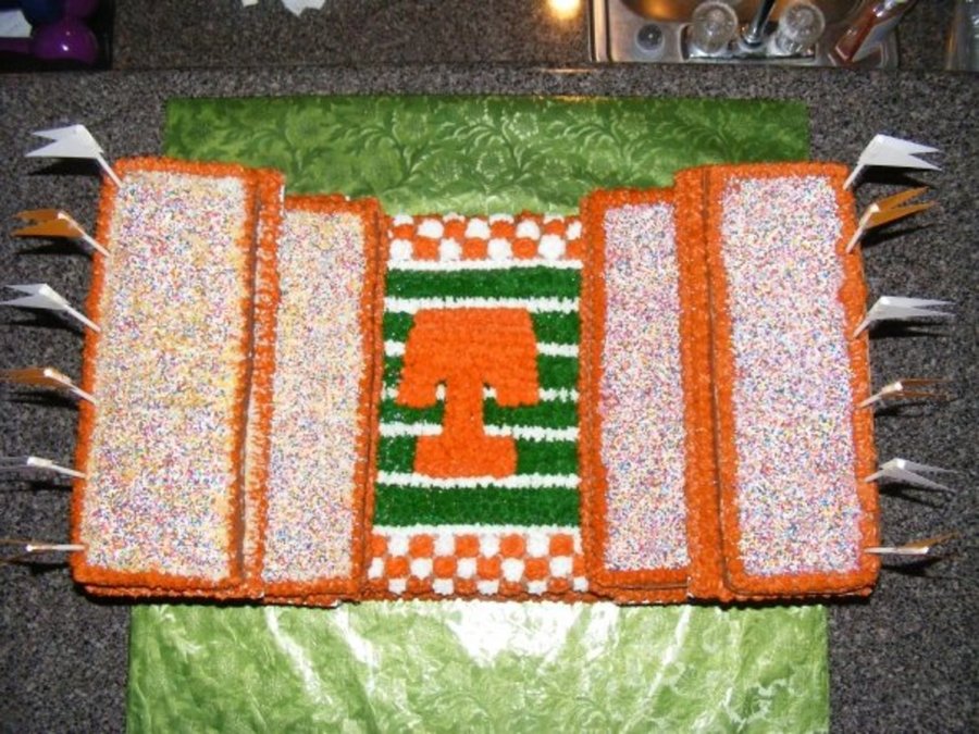 Tn Vols Birthday Stadium Cake - CakeCentral.com