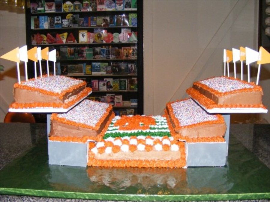 Tn Vols Birthday Stadium Cake - CakeCentral.com