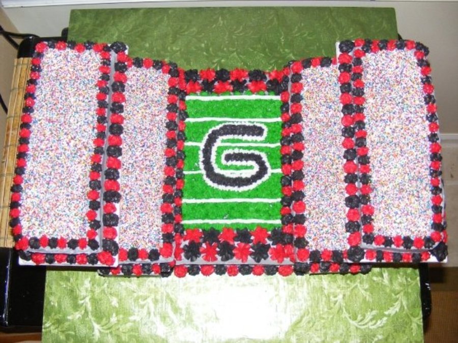 Ga Bulldogs Stadium Cake - CakeCentral.com