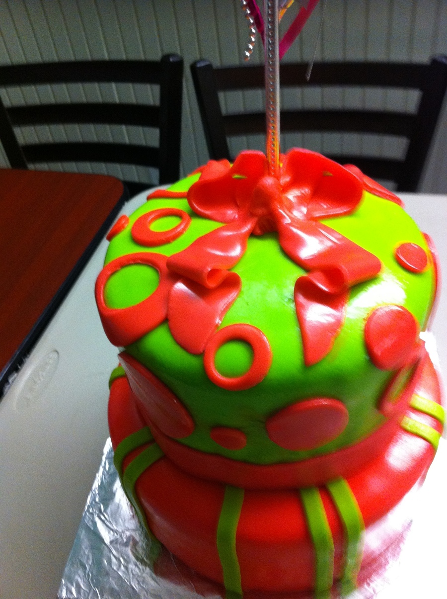 13Th Birthday 2-Tiered Cake - CakeCentral.com