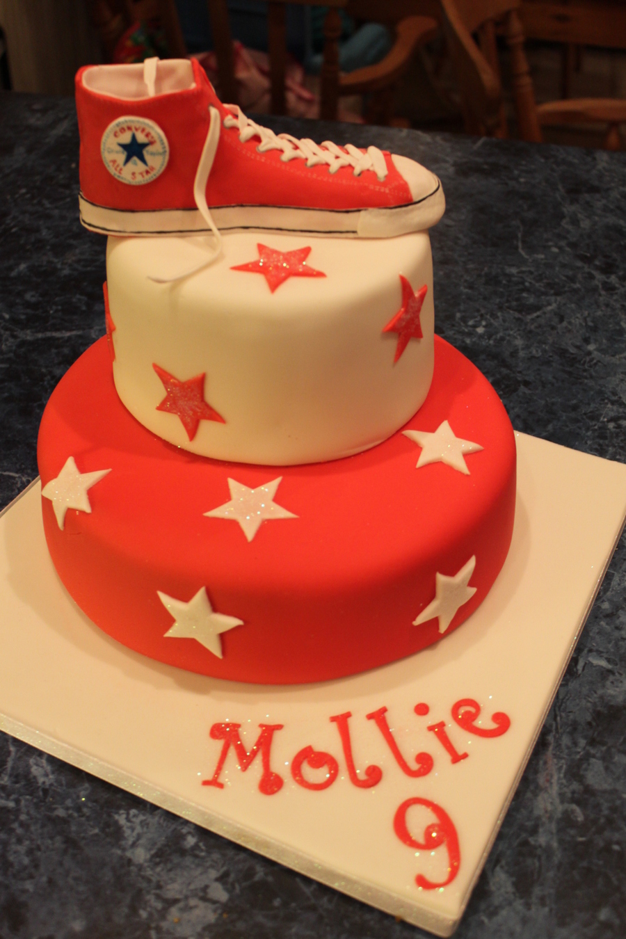 Converse Allstars Cake - CakeCentral.com