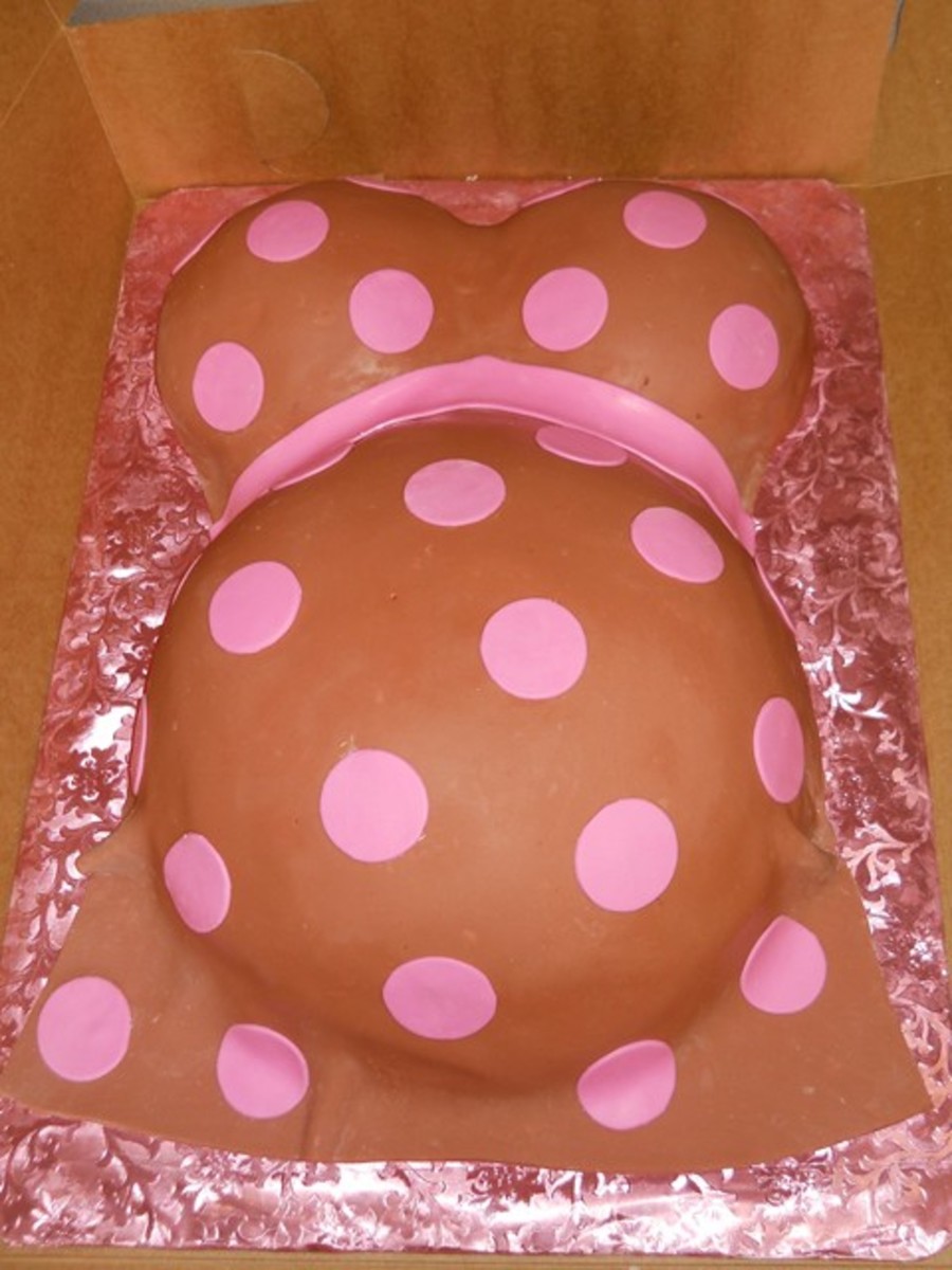 Prego Tummy Cake - CakeCentral.com