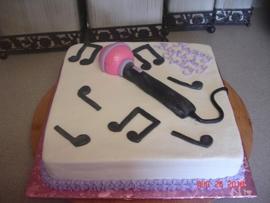 Karaoke Cake - CakeCentral.com