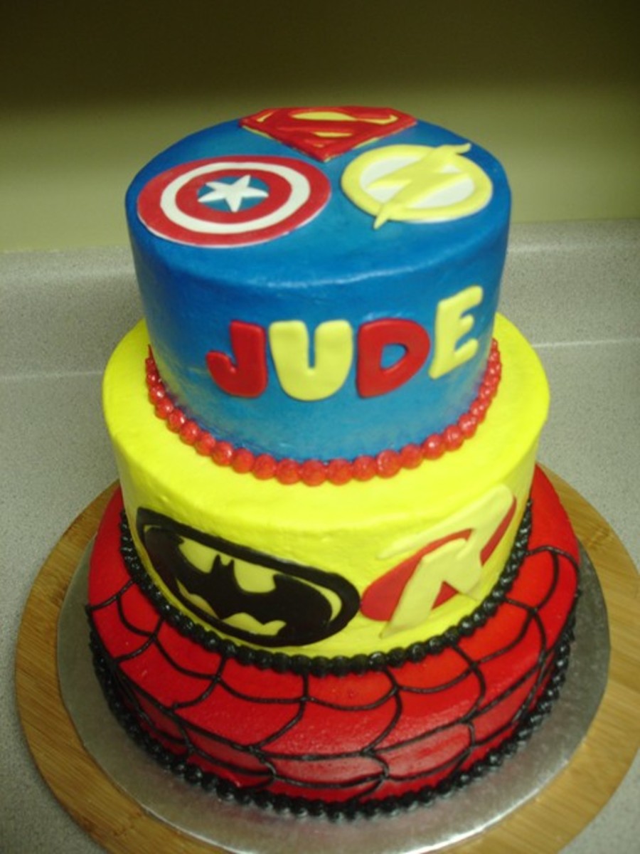 Superhero Cake - CakeCentral.com