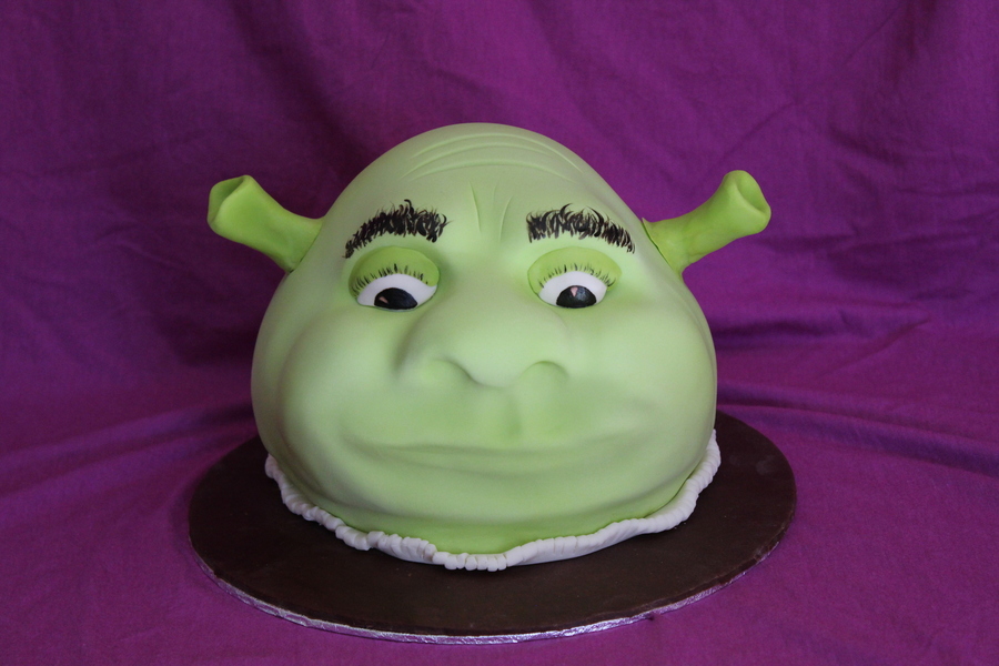 Sculpted Shrek Cake - CakeCentral.com