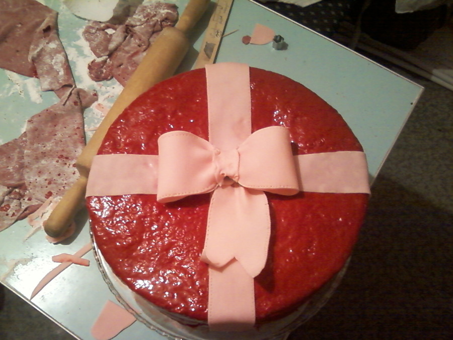 Bow Cake - CakeCentral.com