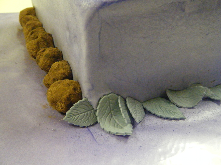 Purple Police Handcuff Birthday Cake - CakeCentral.com