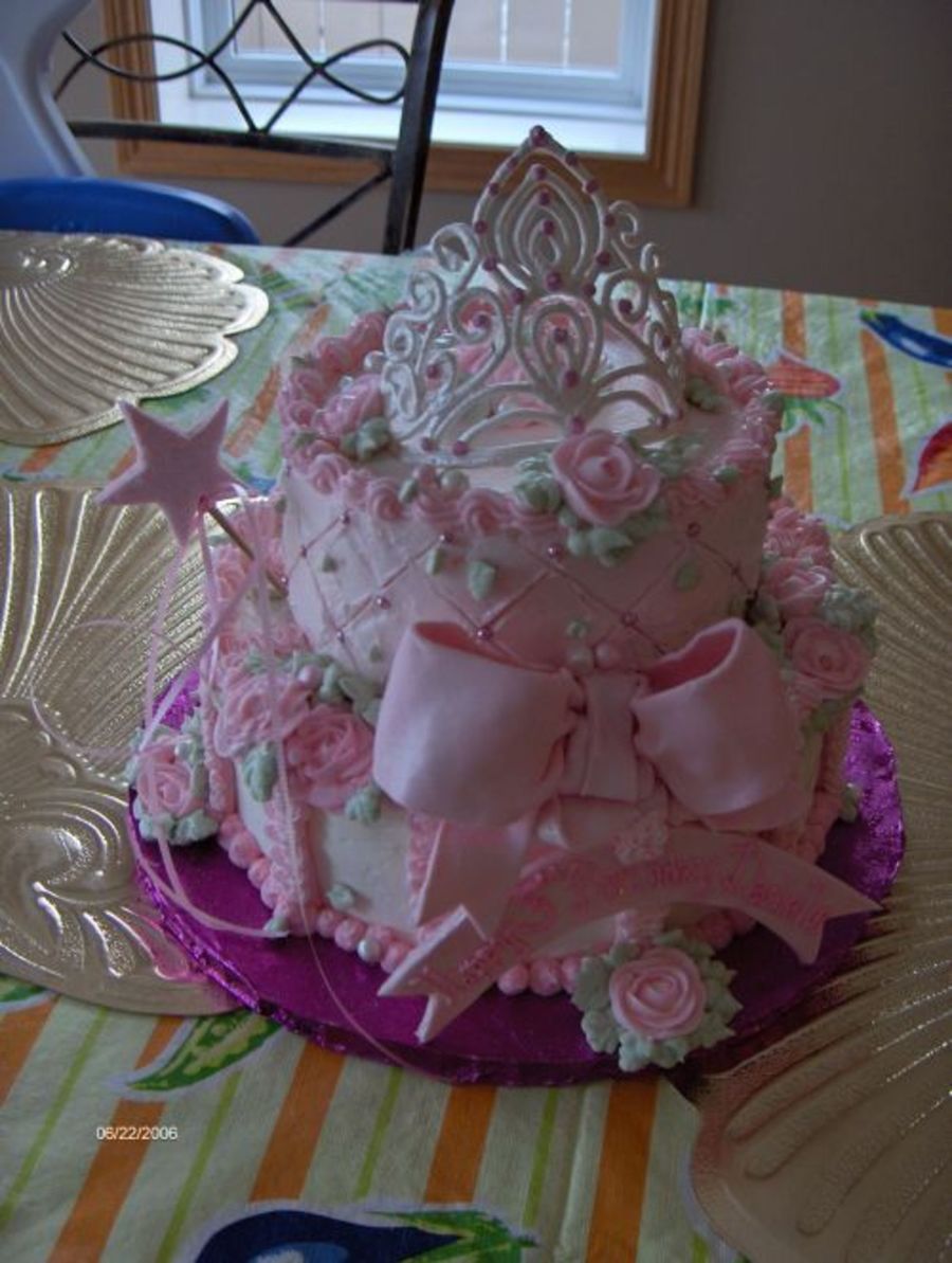 Two-Tiered Princess Cake - CakeCentral.com