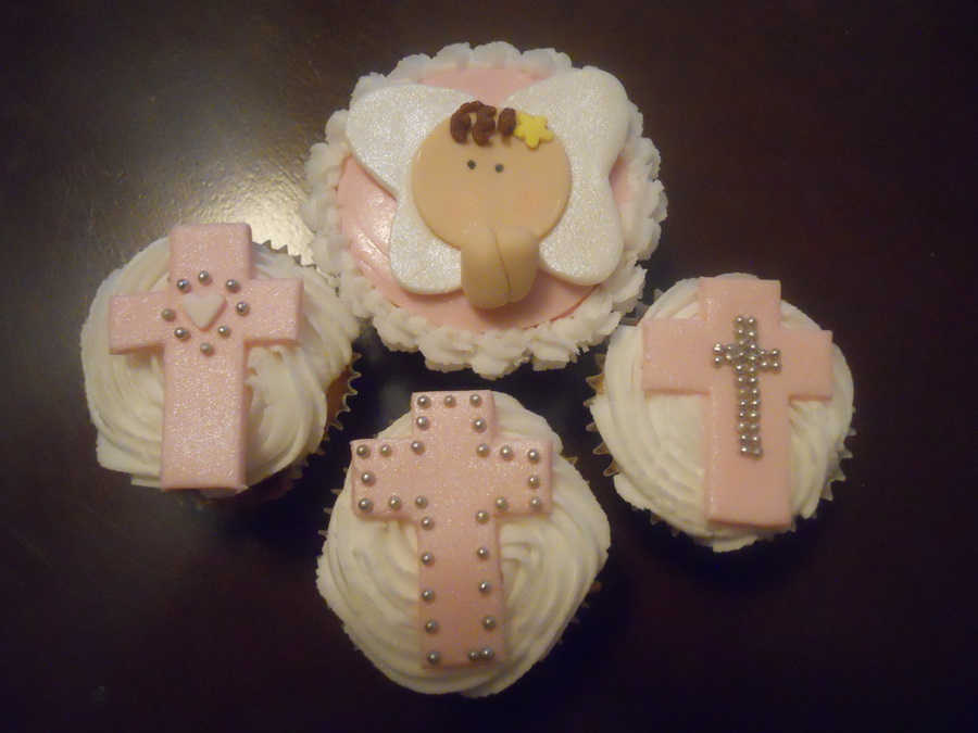 Baptism Mini Cupcakes - CakeCentral.com