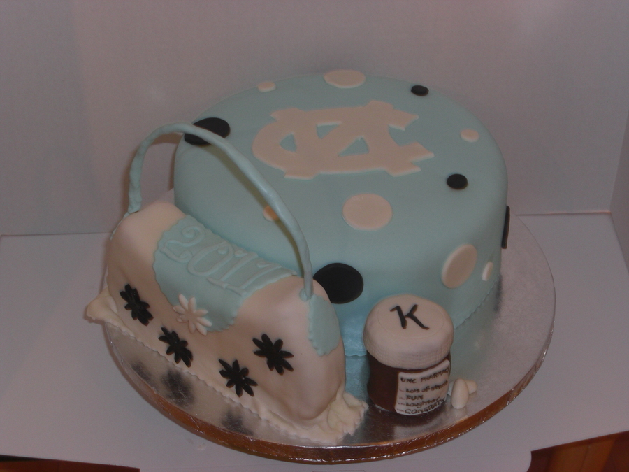 Unc Graduation Cake - CakeCentral.com