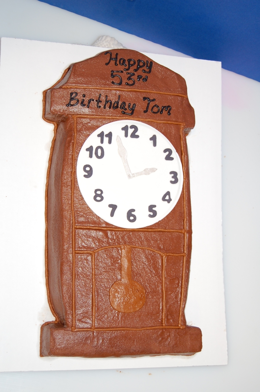 Tick Tock Clock Cake - CakeCentral.com