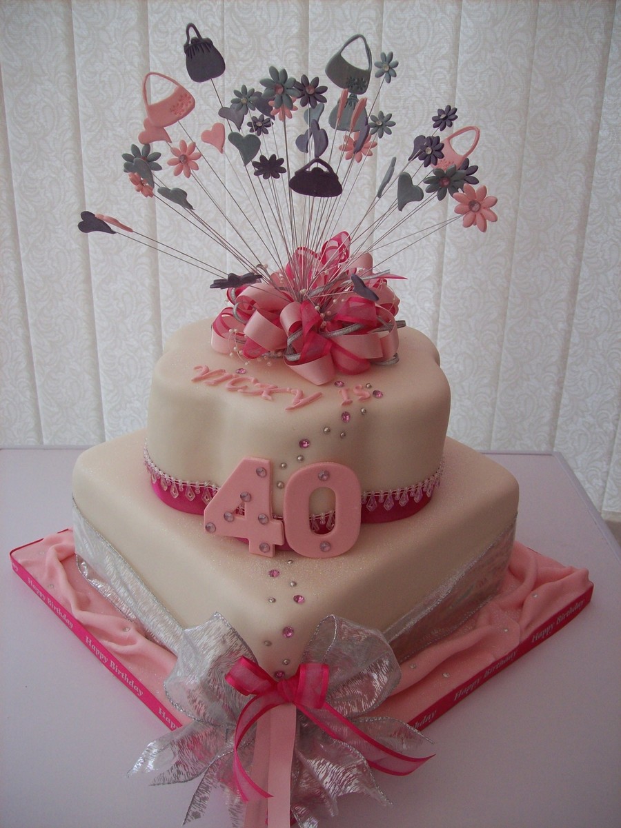 40Th Birthday Cake - CakeCentral.com