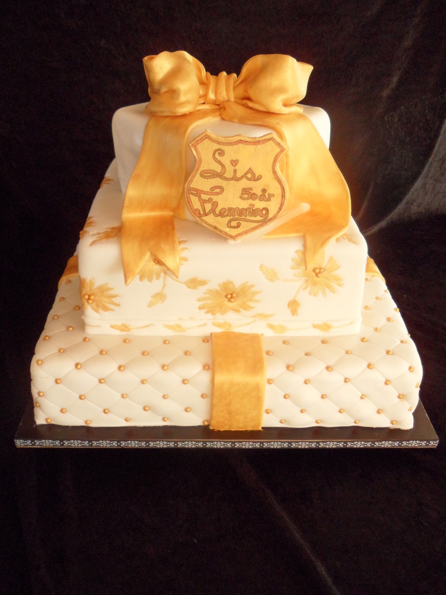Golden Wedding - CakeCentral.com