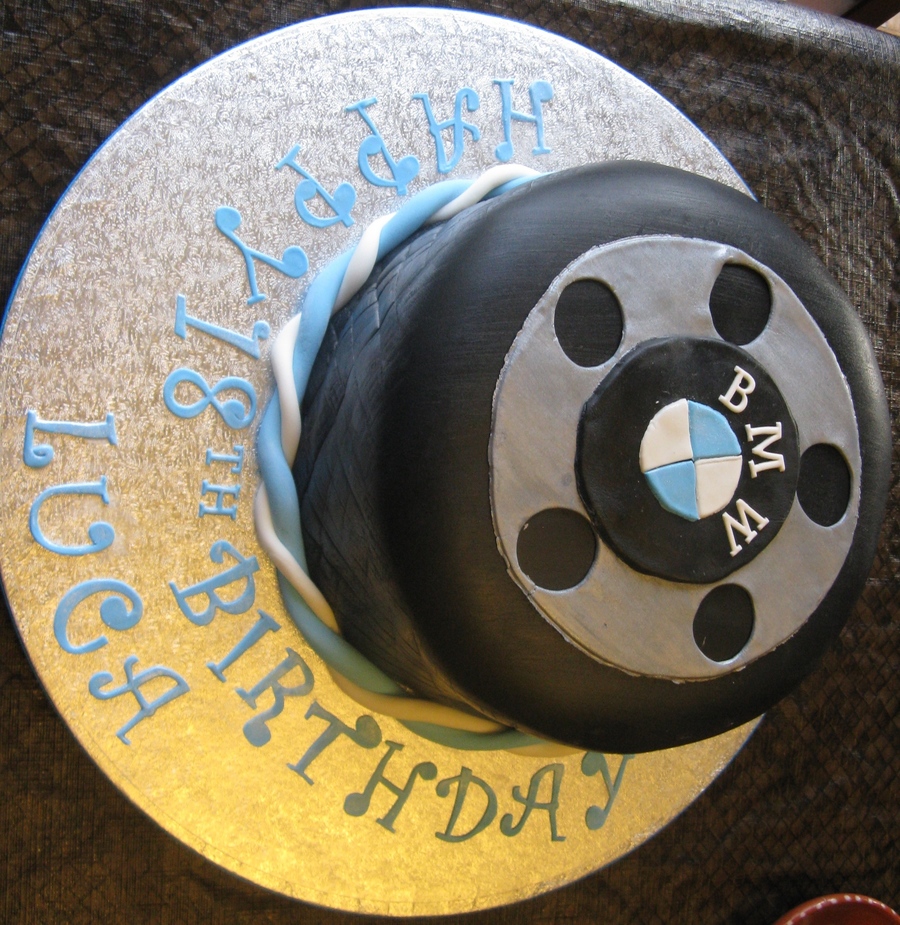 3D Fondant Bmw Tire Cake. - CakeCentral.com