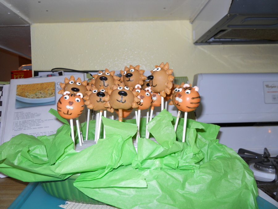 Lion And Tiger Cake Pops - CakeCentral.com