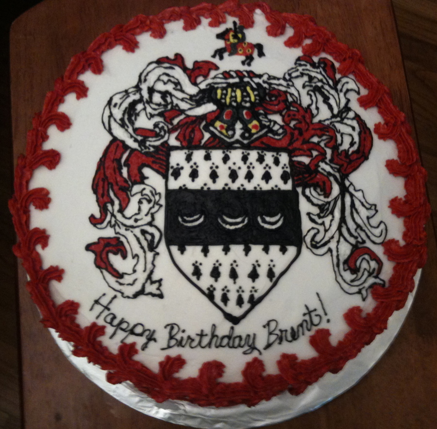 Family Crest Birthday Cake - CakeCentral.com