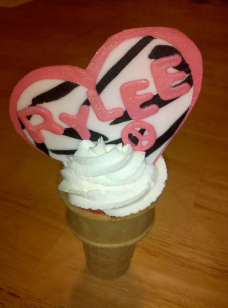 Birthday Ice Cream Cone Cupcake - CakeCentral.com