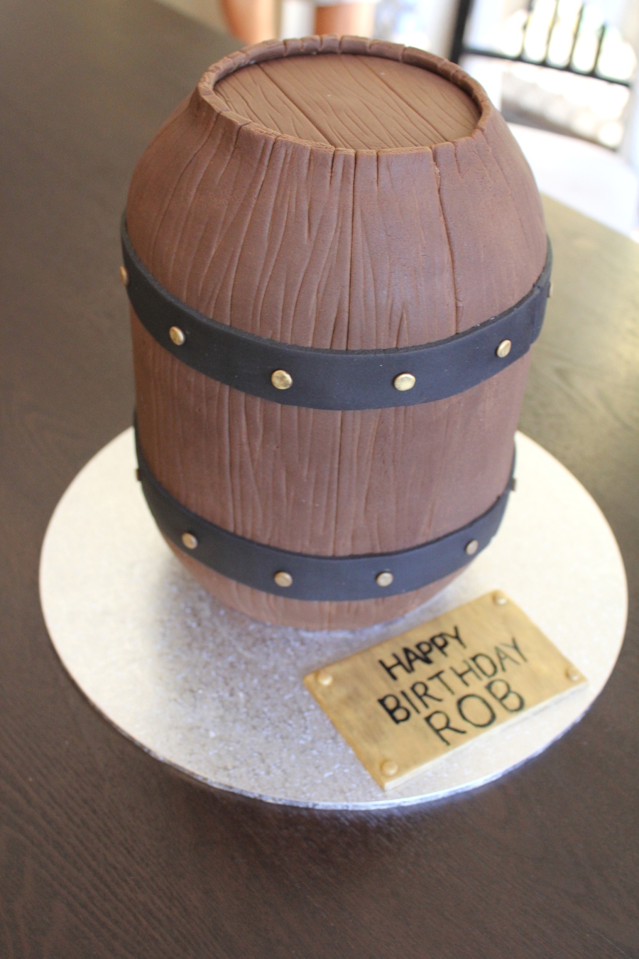 Wooden Beer Keg - CakeCentral.com