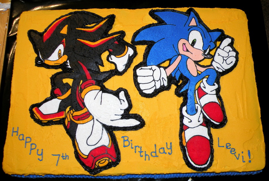 Sonic & Shadow - CakeCentral.com
