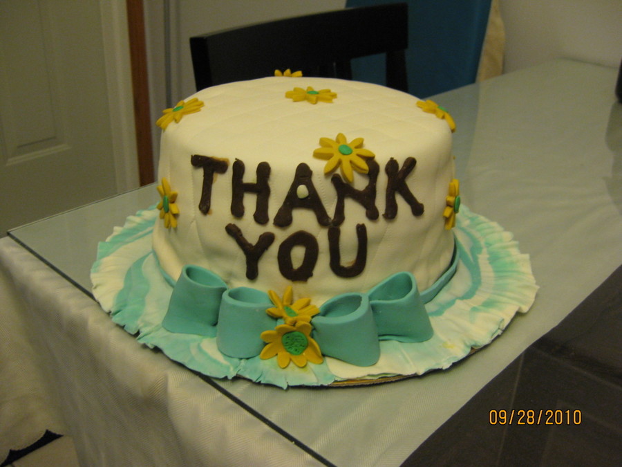 Thank You Hat Cake - CakeCentral.com