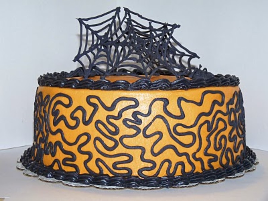 Spiderweb Birthday Cake - CakeCentral.com