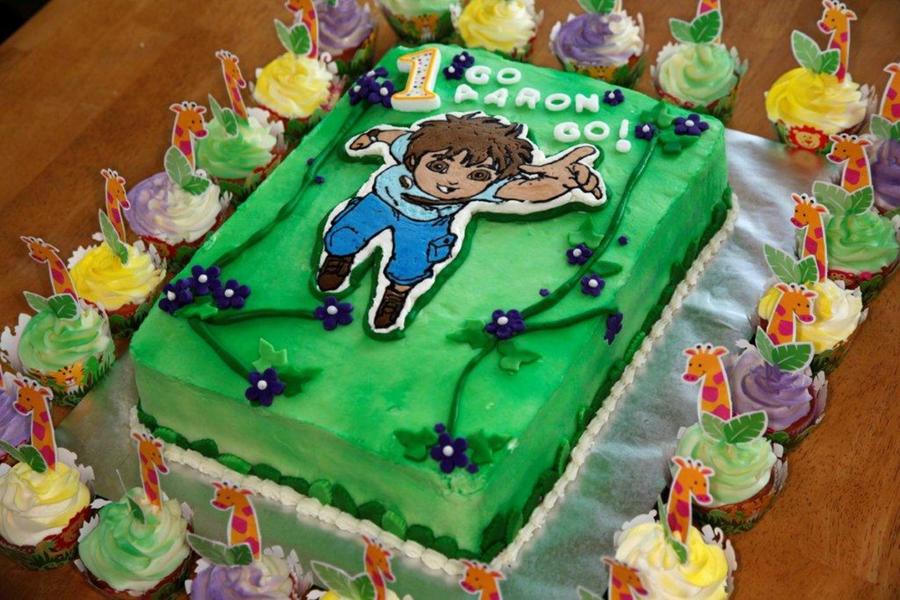 Go Diego Go Cake By Kathy Jagger - CakeCentral.com