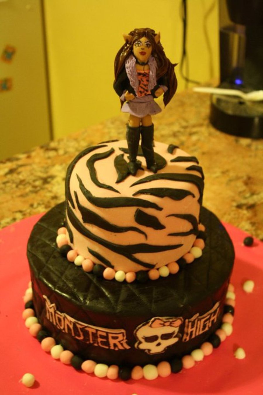 Monster High Tiered Cake - CakeCentral.com