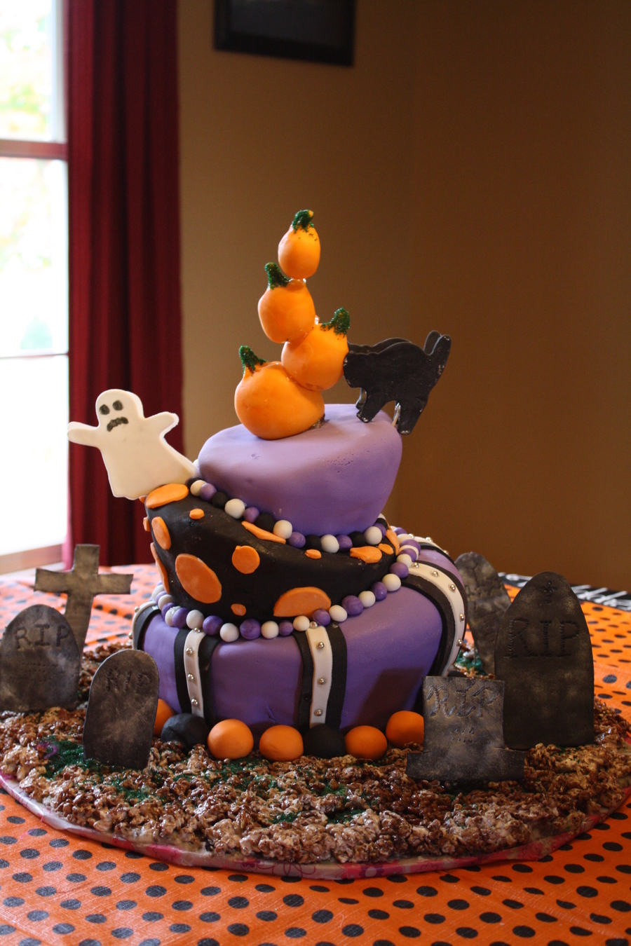 3 Tier Halloween Birthday Cake - CakeCentral.com