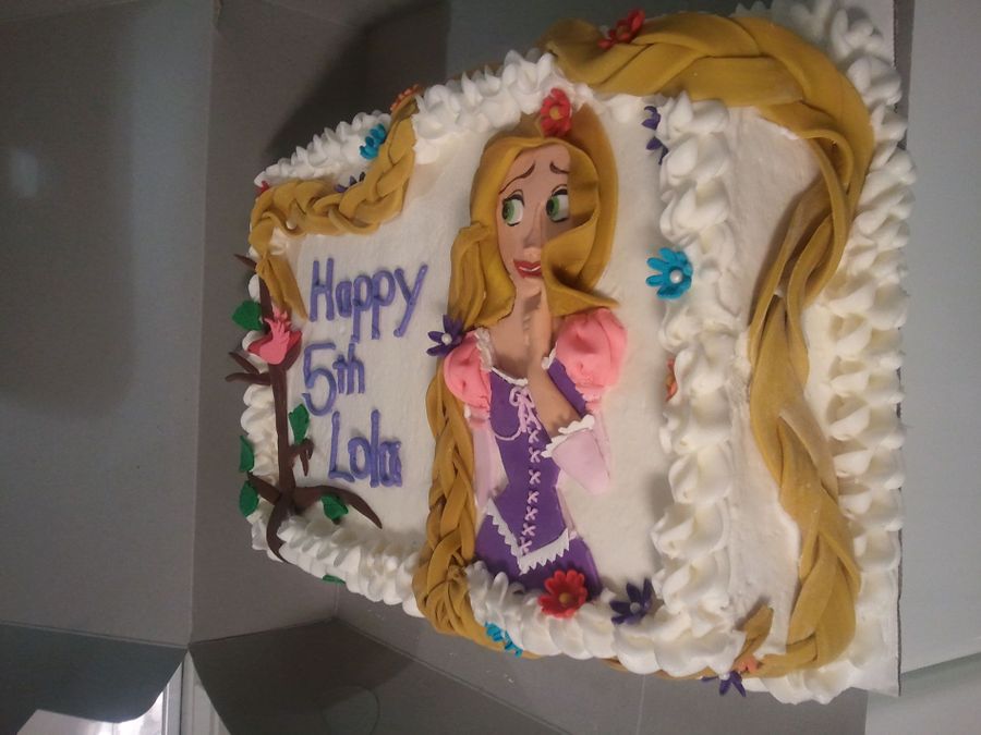 Tangled Themed Cake - CakeCentral.com