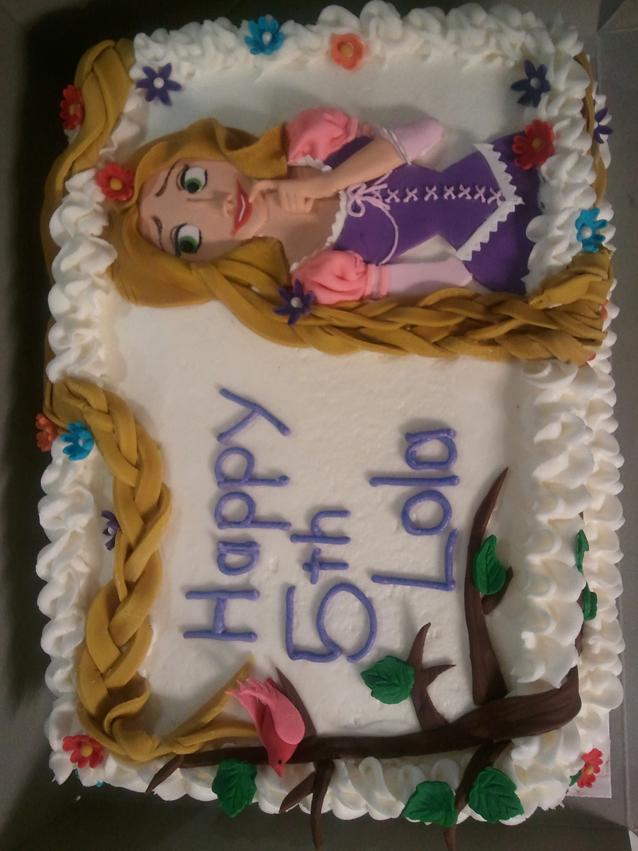 Tangled Themed Cake - CakeCentral.com