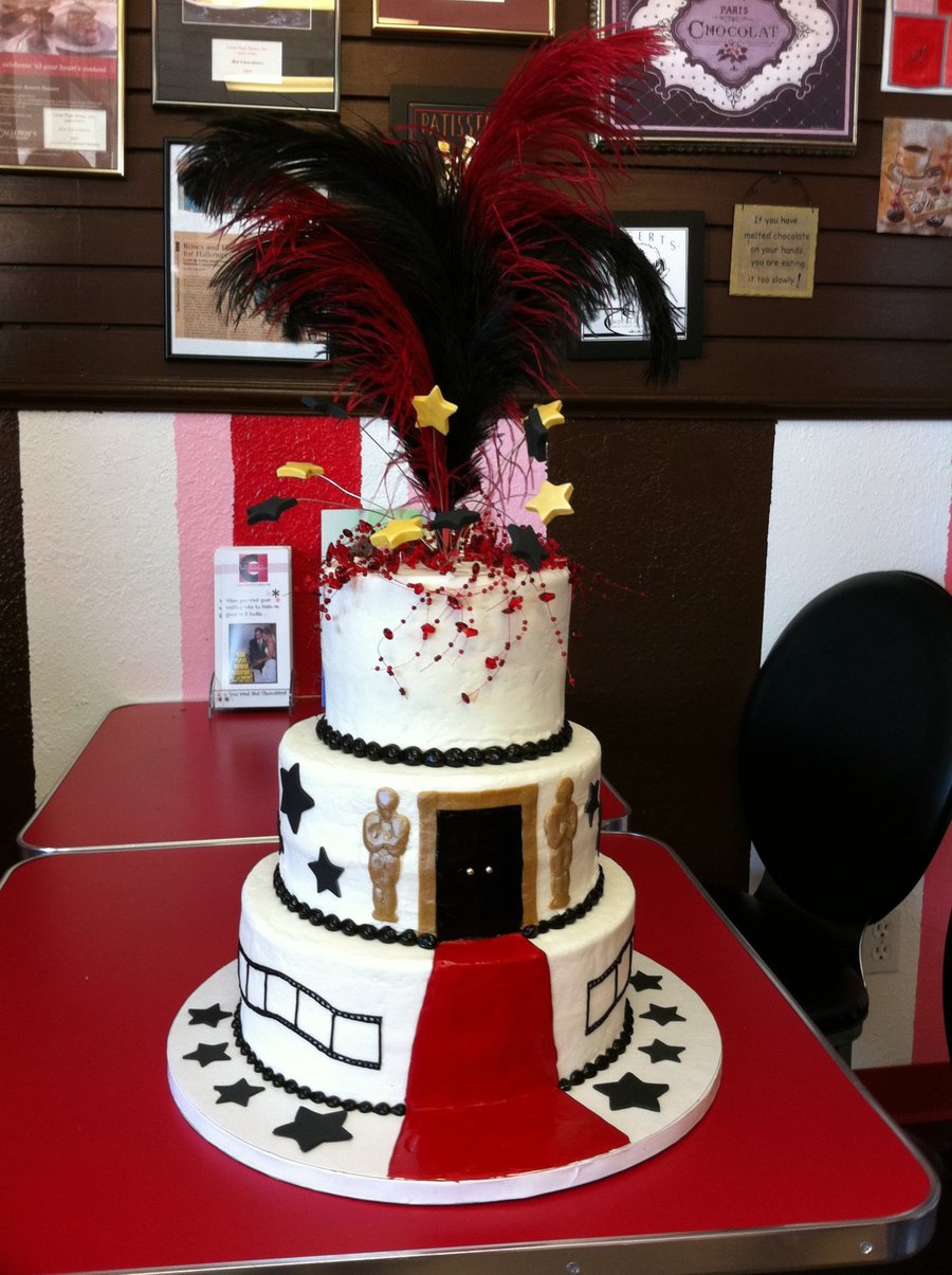 Oscar Themed Birthday Cake - CakeCentral.com