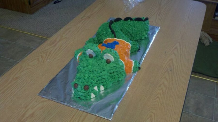 Florida Gator Birthday Cake - CakeCentral.com