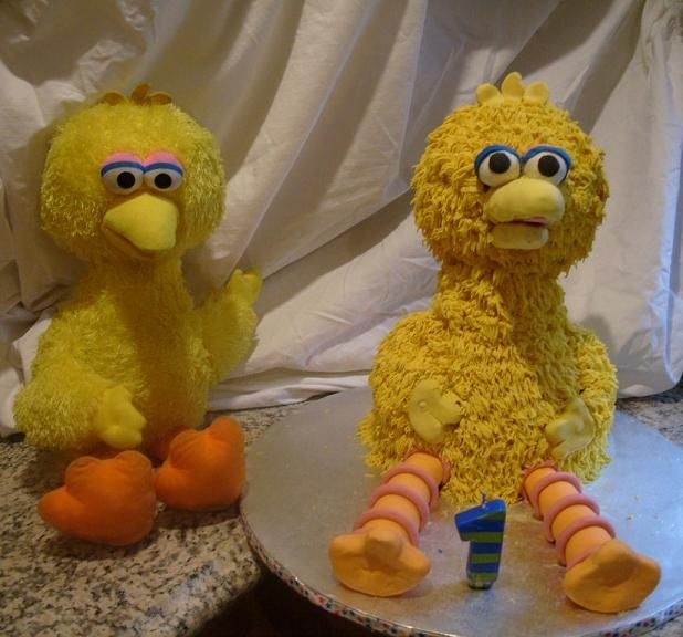 Big Bird First Birthday - CakeCentral.com