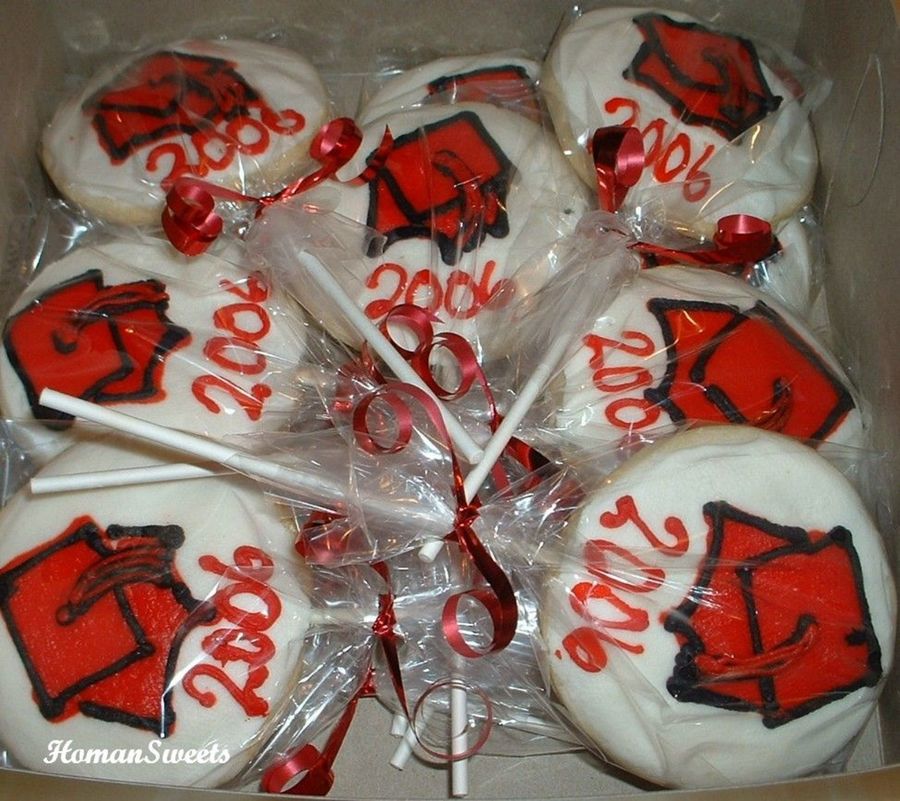 Red Preschool Graduation Cookies - CakeCentral.com