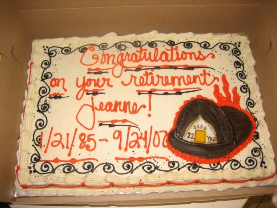 Fd Retirement Cake - CakeCentral.com