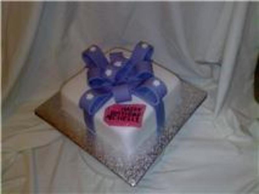 My First Bow Cake - CakeCentral.com