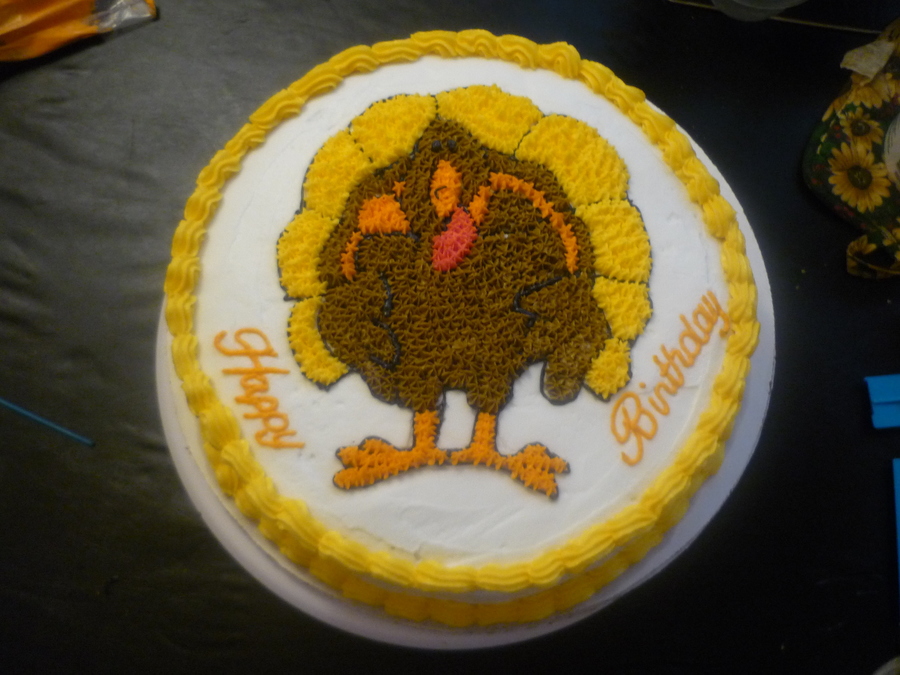 Thanksgiving-Birthday Cake - CakeCentral.com