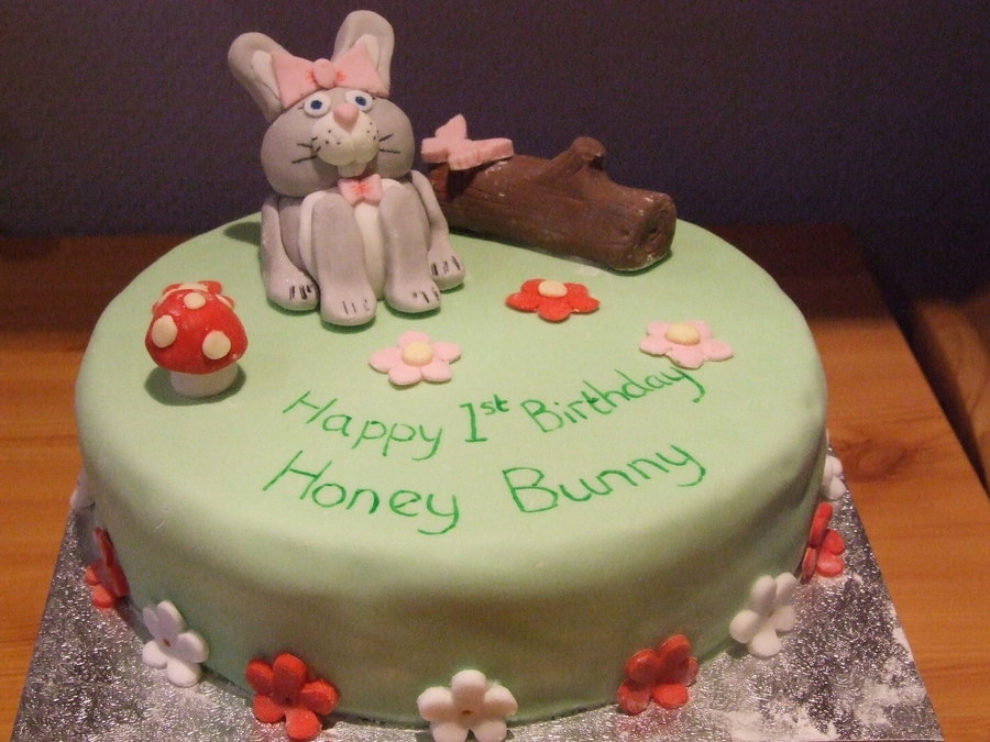 Rabbit Birthday Cake - CakeCentral.com