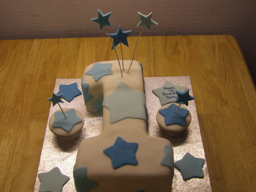 Number 1 With Stars - CakeCentral.com