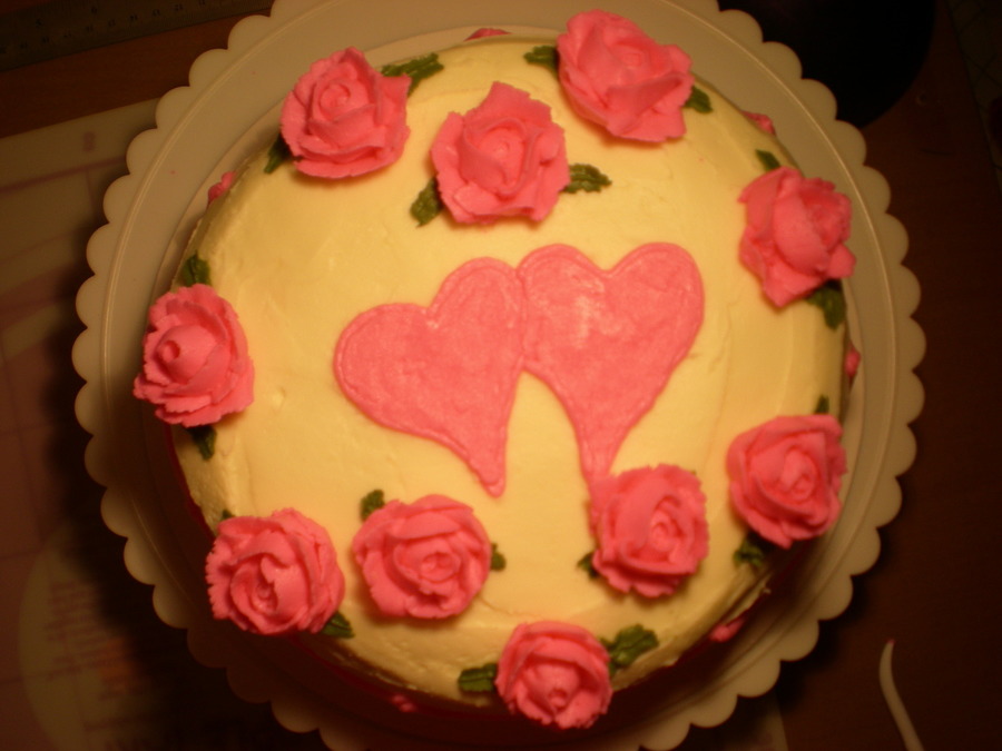 Hearts And Flowers - CakeCentral.com