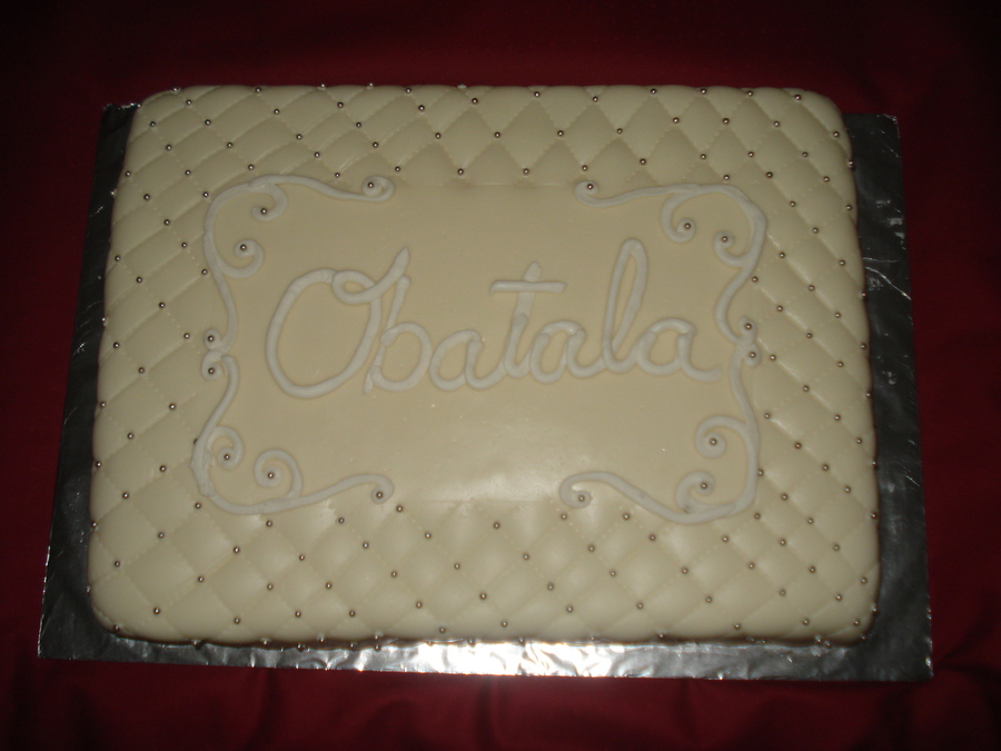 White Obatala Cake - CakeCentral.com