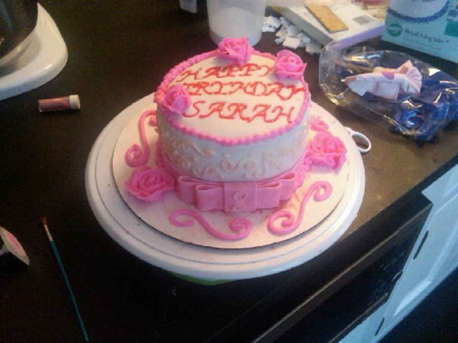 Sarah's Birthday Cake - CakeCentral.com