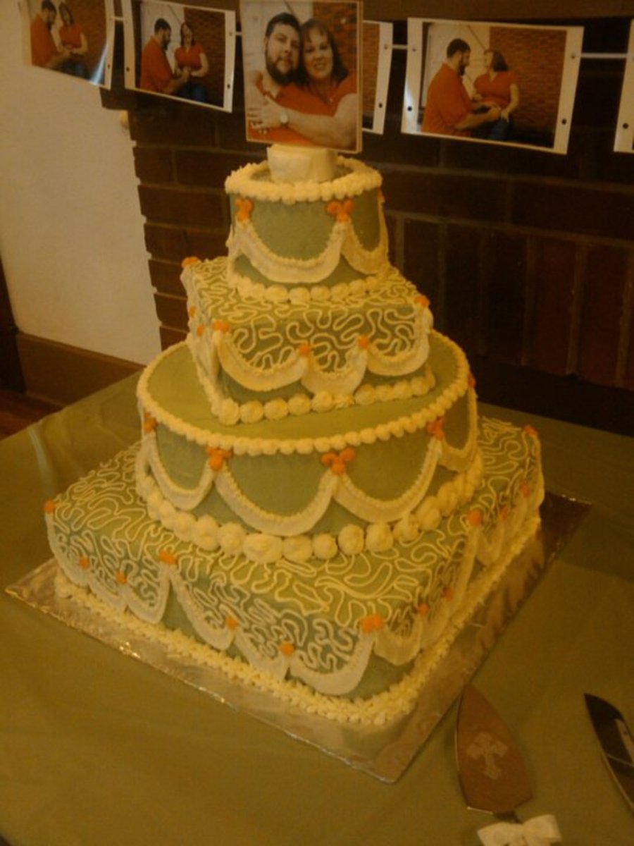 Second Wedding Cake - CakeCentral.com