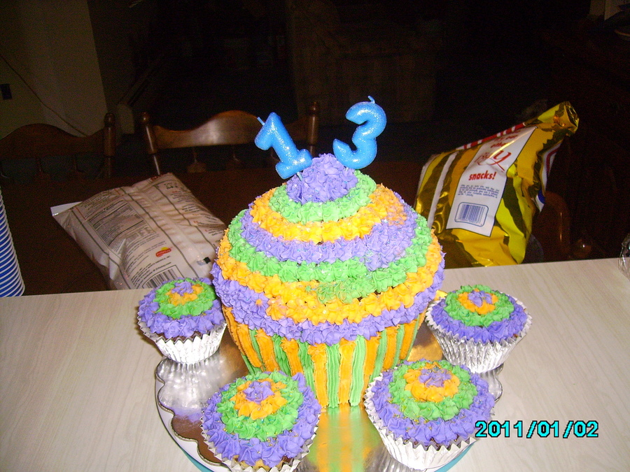 Giant Cupcake - CakeCentral.com