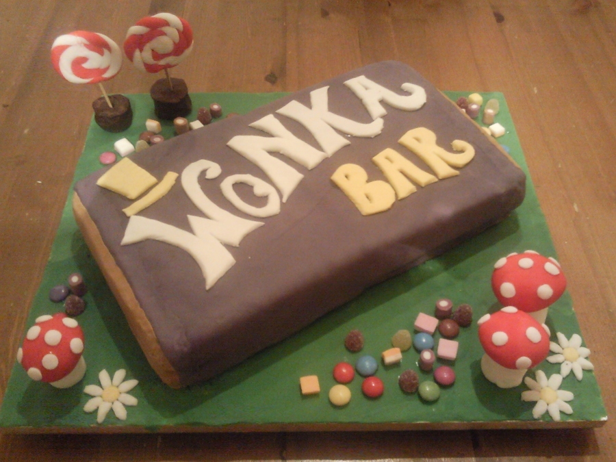 Wonka Bar Birthday Cake - CakeCentral.com