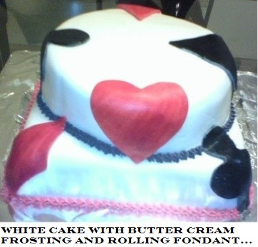 Card Suite Cake - CakeCentral.com